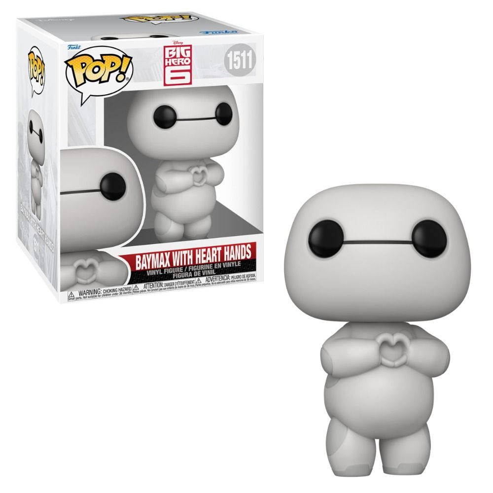 Big Hero 6 Baymax with Heart Hands Super Sized 6 Funko POP Vinyl
