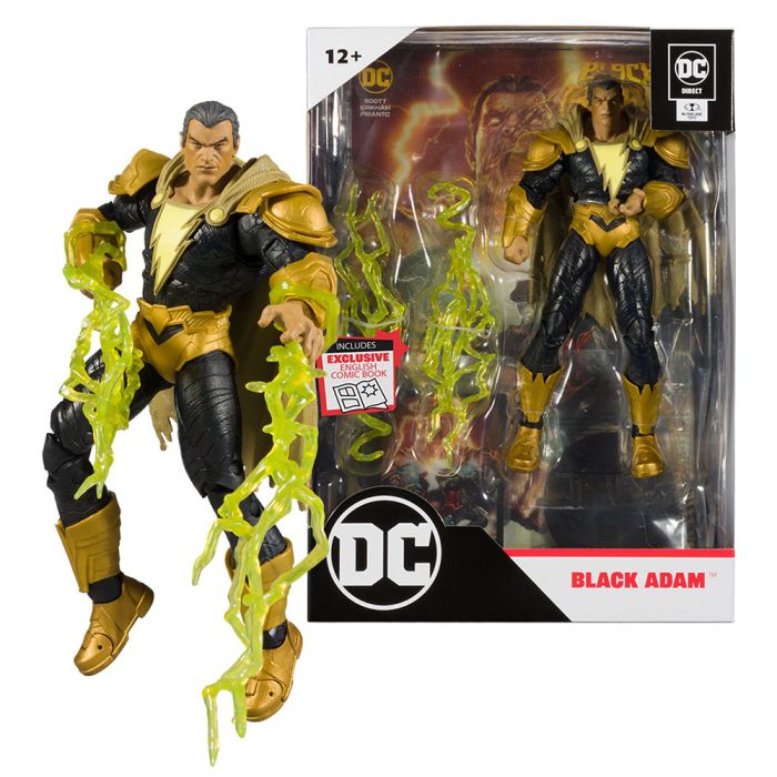 DC Comics Black Adam with Comic Book 7 Action Figure