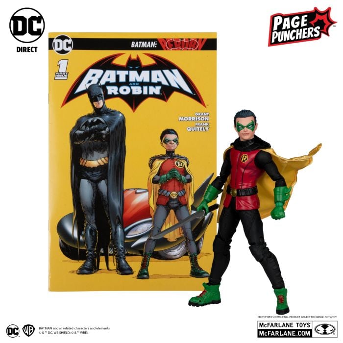 DC Page Punchers Robin Batman Reborn 7 Action Figure with Comic Book