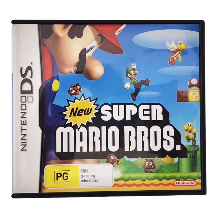 Nintendo DS Lite Limited Edition Mario Red Console with New Super Mario Bros Boxed Pre Owned