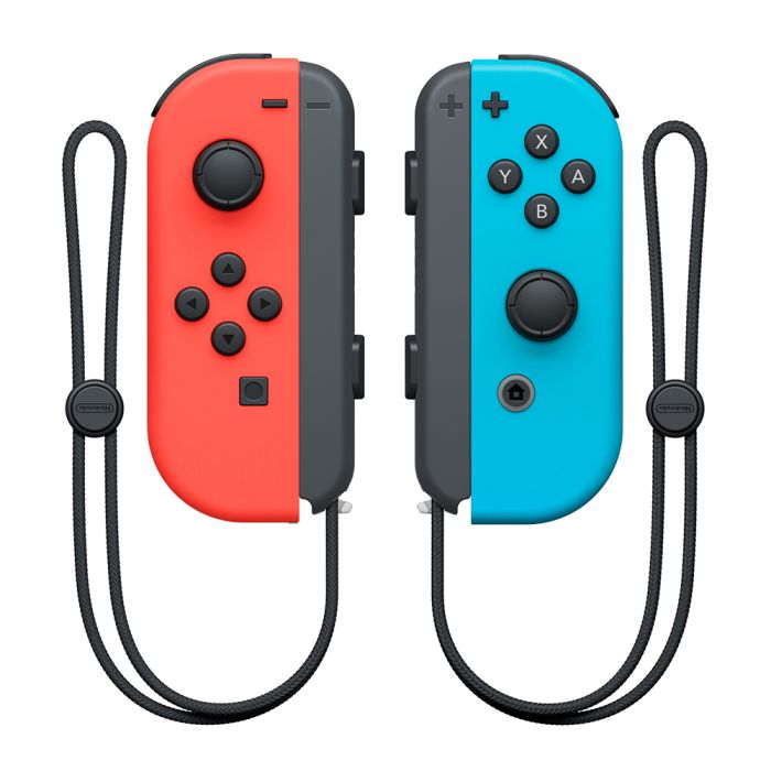 Nintendo Switch Joy Con Opposite Neon Red Blue Controller Bundle Pre Owned