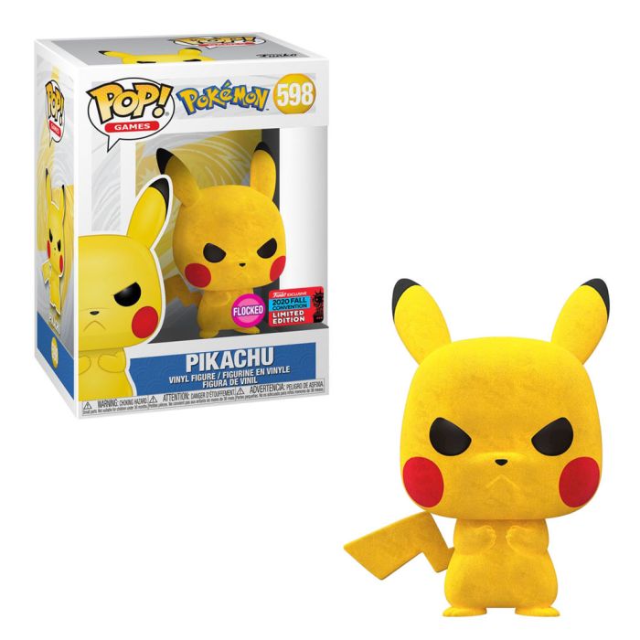 Pokemon Pikachu Flocked 2020 Fall Convention Limited Edition Funko POP Vinyl