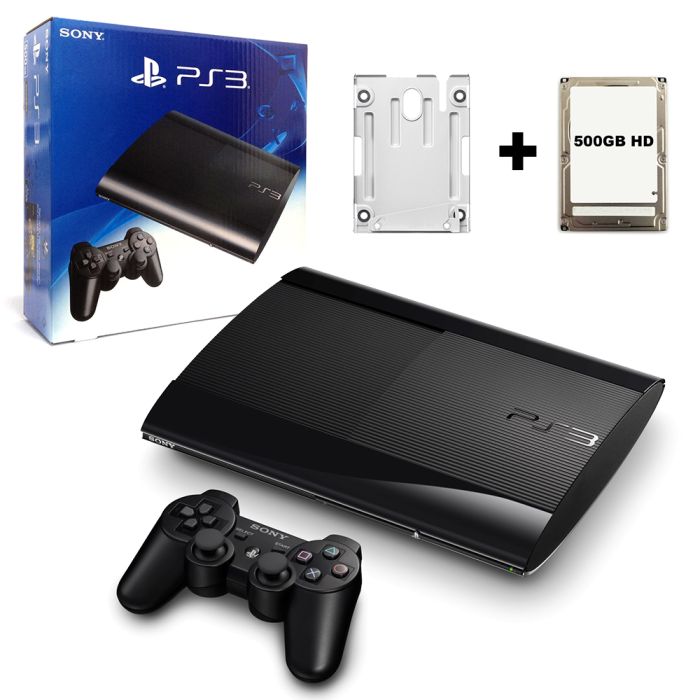 New Look PlayStation 3 Console with 500GB Upgrade